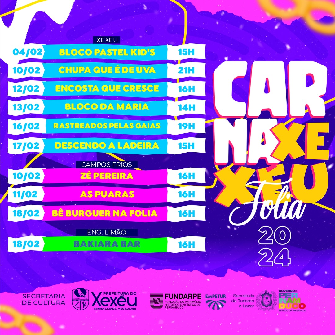 Carnaval de Xexéu – Prefeitura de Xexéu